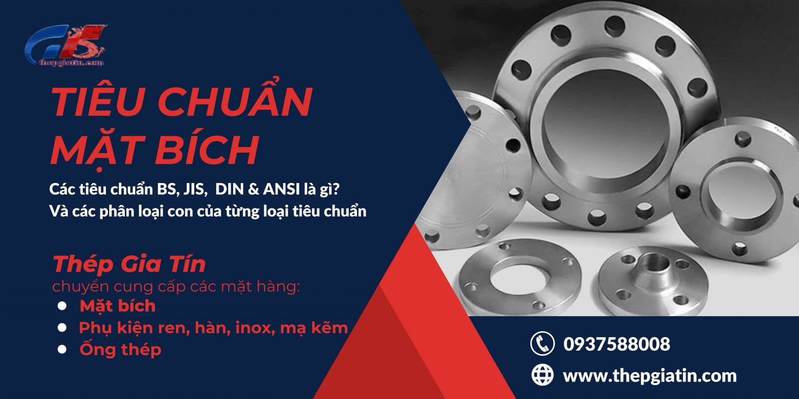 Tiêu chuẩn mặt bích gồm những tiêu chuẩn nào, mặt bích sử dụng tiêu chuẩn nào